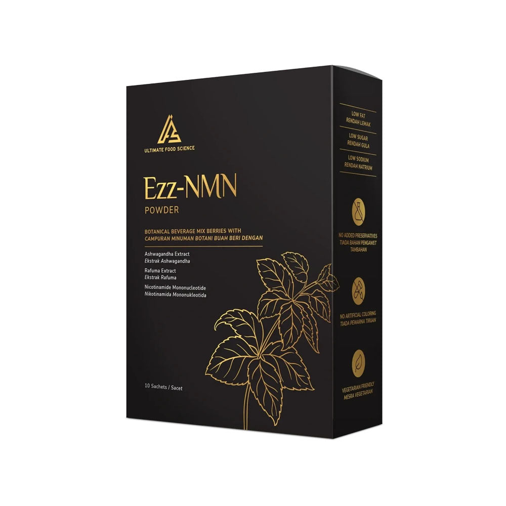 Ultimate Food Science Ezz-NMN Powder (10 sachets) - Threebs Malaysia | Health & Beauty Products