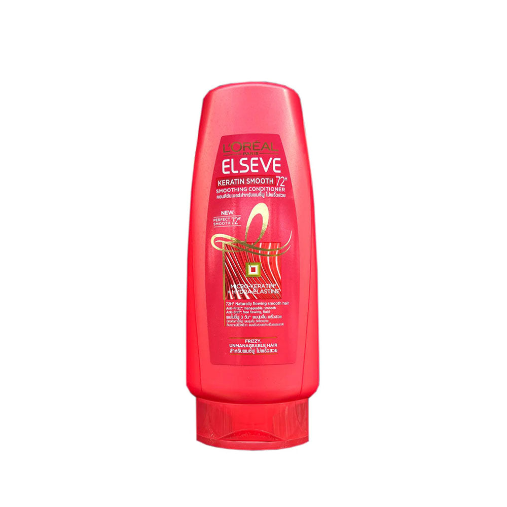 L'Oréal Paris ELSEVE Keratin Smooth 72H Smoothing Conditioner (280ml ...