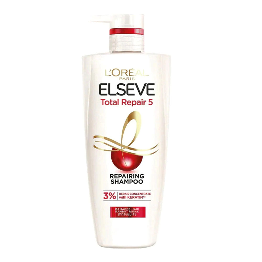 L'Oréal Paris ELSEVE Total Repair 5 Repairing Shampoo (620ml) - Threebs ...