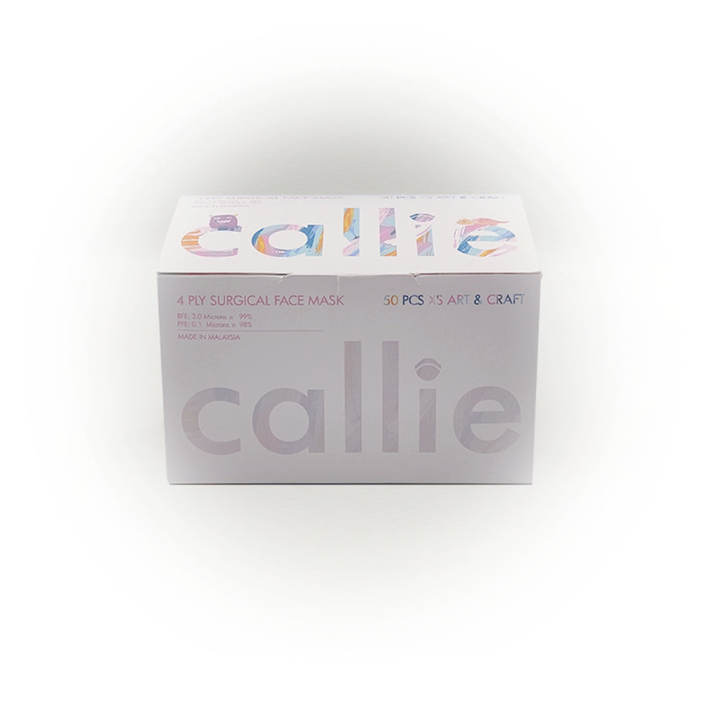 Callie Mask 4 Ply Surgical Face Mask XS Art & Craft - Kids Version ...