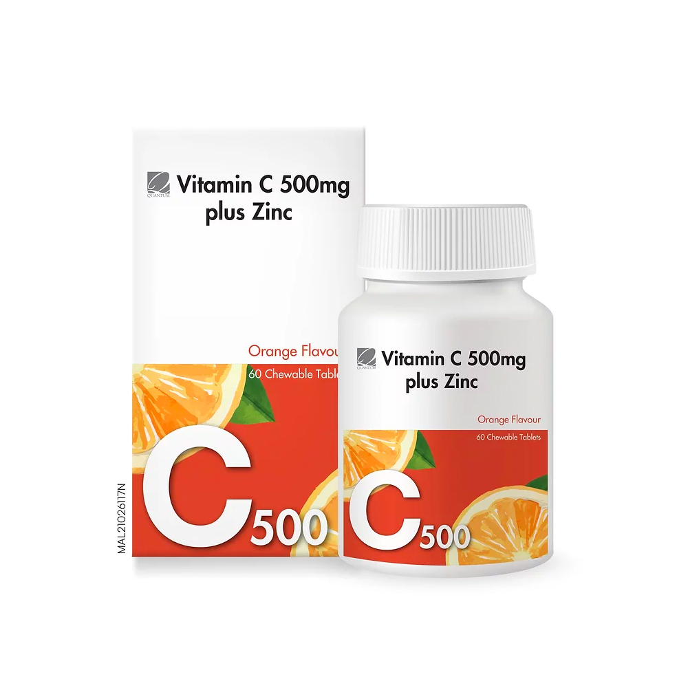 QUANTUM Vitamin C 500mg Plus Zinc (60tabs) - Threebs Malaysia | Health ...